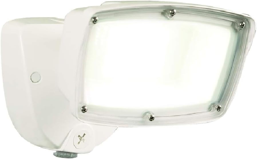 HALO FSL White Outdoor Integrated LED Dusk to Dawn Single Head Flood ...