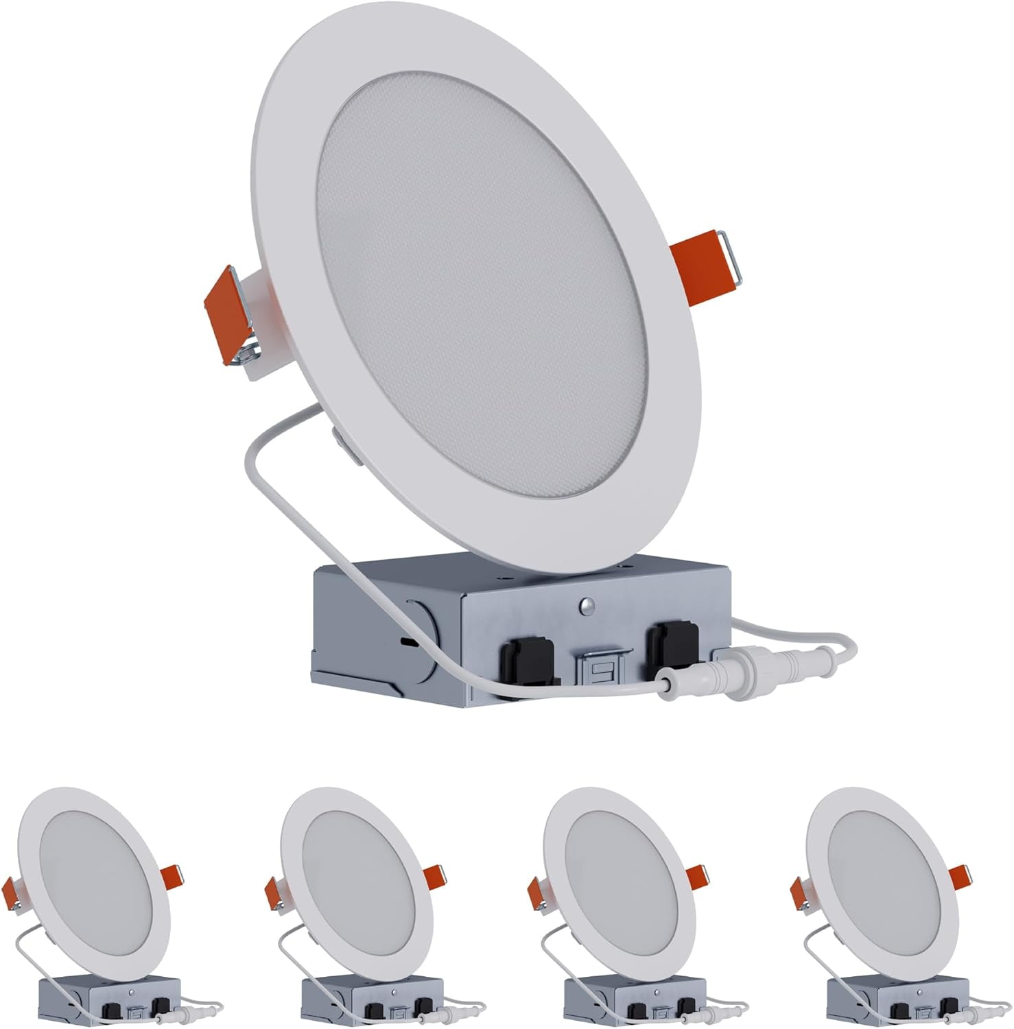 HALO HLB Recessed Lighting 6 Inch LED Canless, Dimmable w/Selectable ...