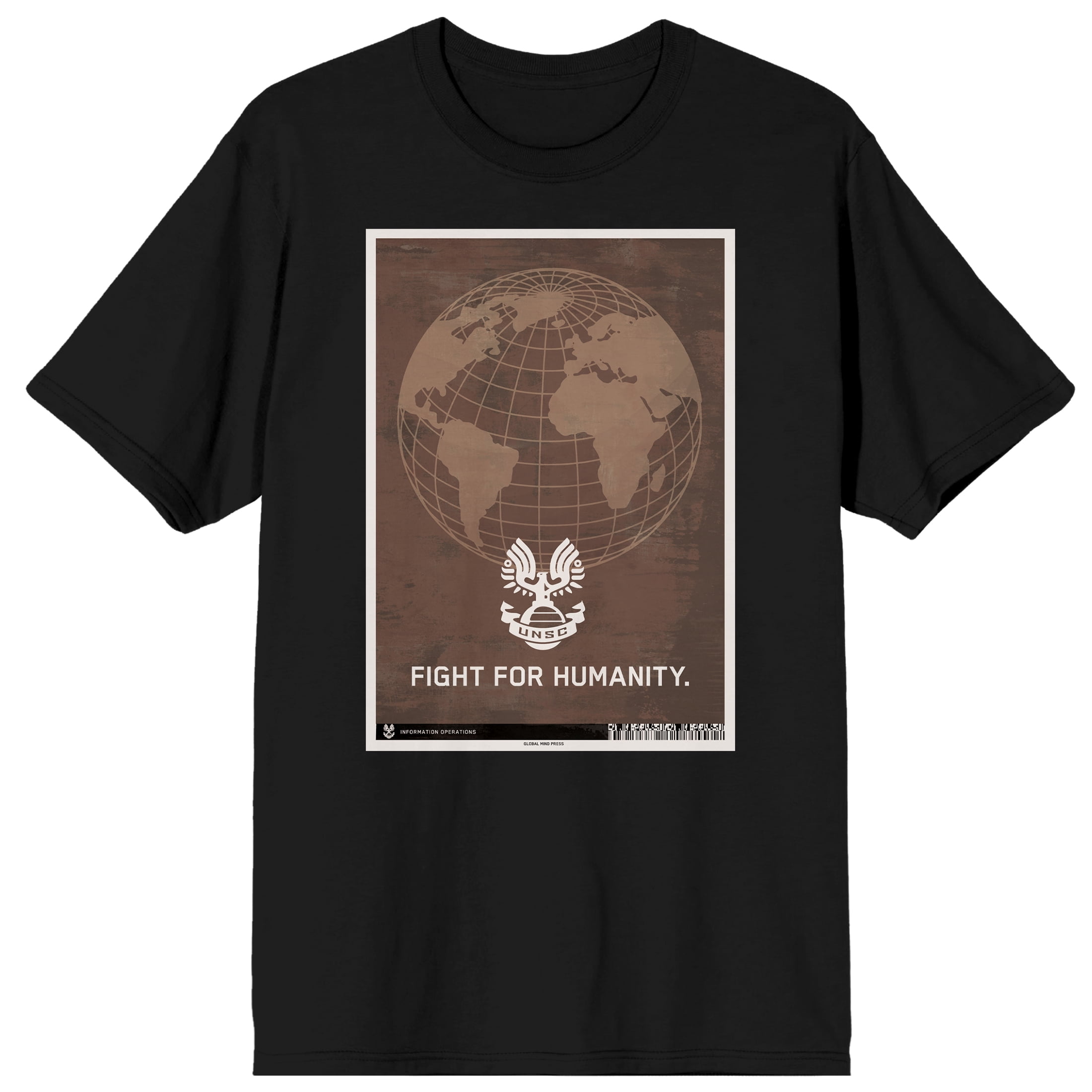 HALO Infinite Globe Adult Black Short Sleeve Tee-Small - Walmart ...