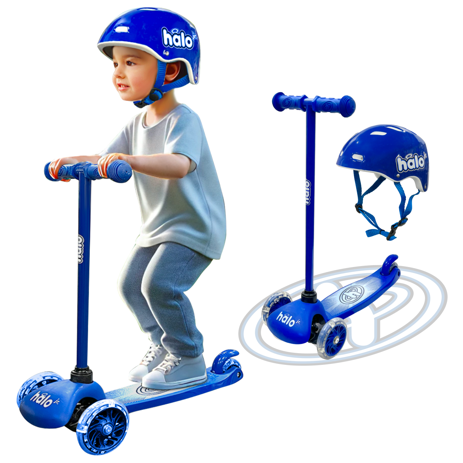 Halo Rise Above Halo 3 Wheel Scooter Combo - Green-blue - Walmart.com