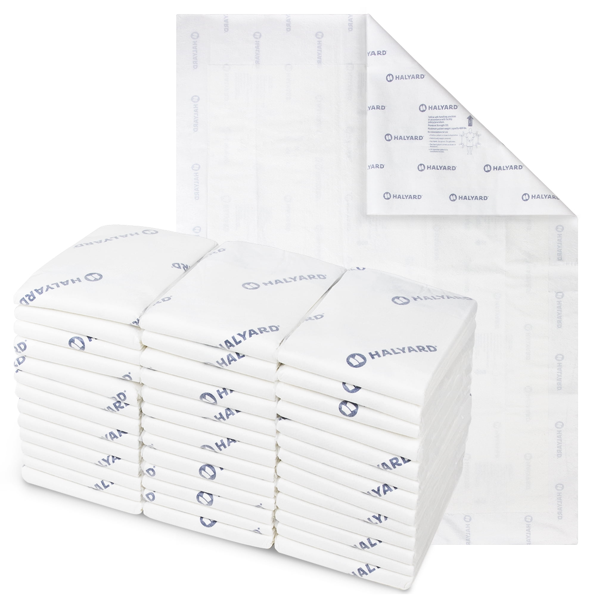 HALYARD Premium Disposable Underpads, 40 Inches x 57 Inches Chux Pads ...
