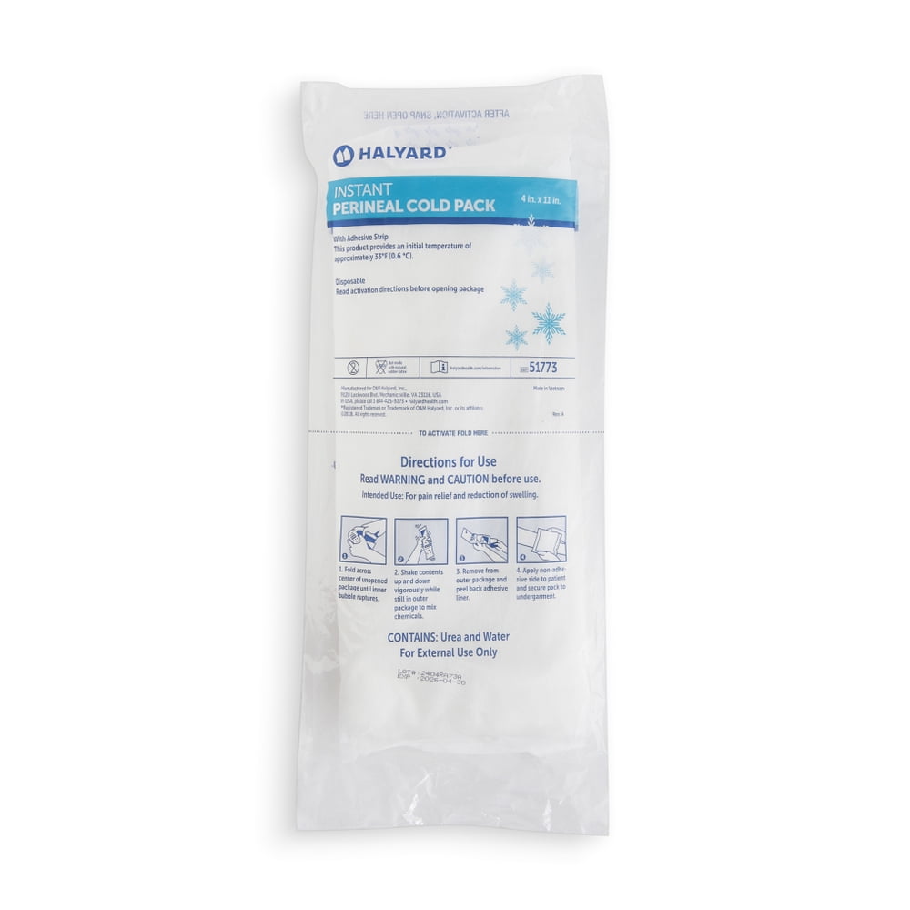 HALYARD Premium Perineal Cold Packs w/ Adhesive Strip Postpartum Care ...