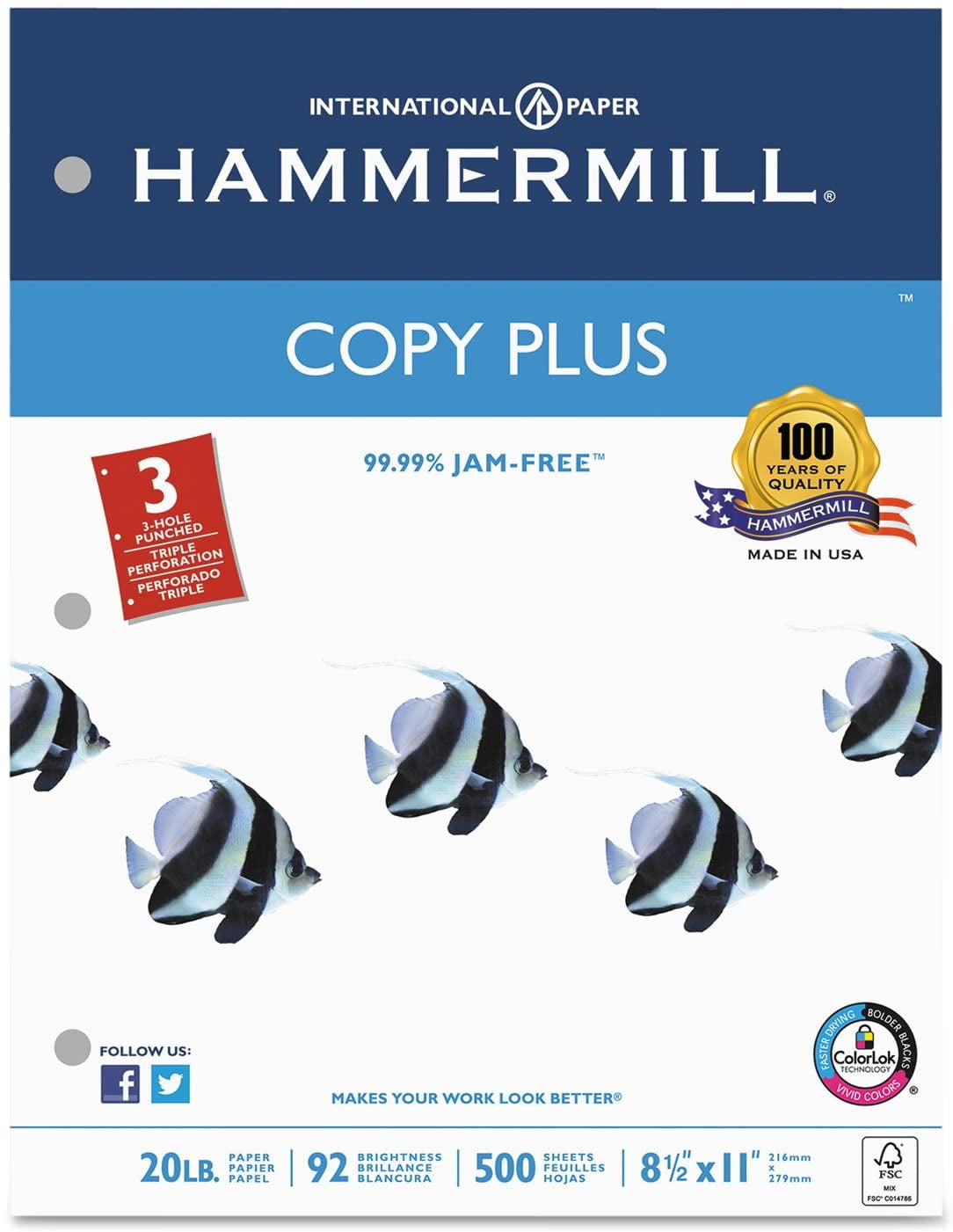 HAM105031 - Hammermill Copy Plus Copy Paper - Walmart.com