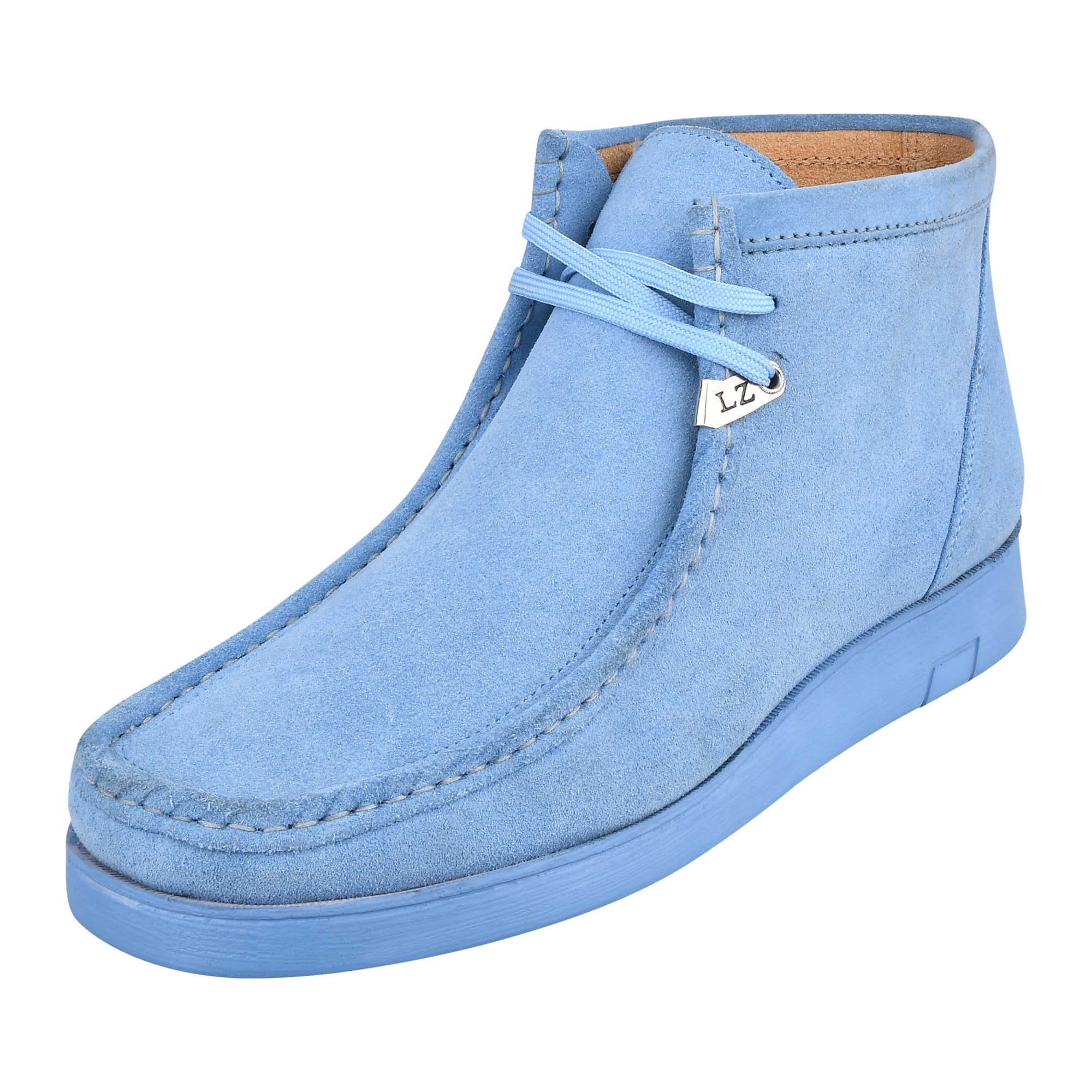 HAMARA JOE Mens Waterproof Suede Leather High Top Casual shoes Moc Toe ...