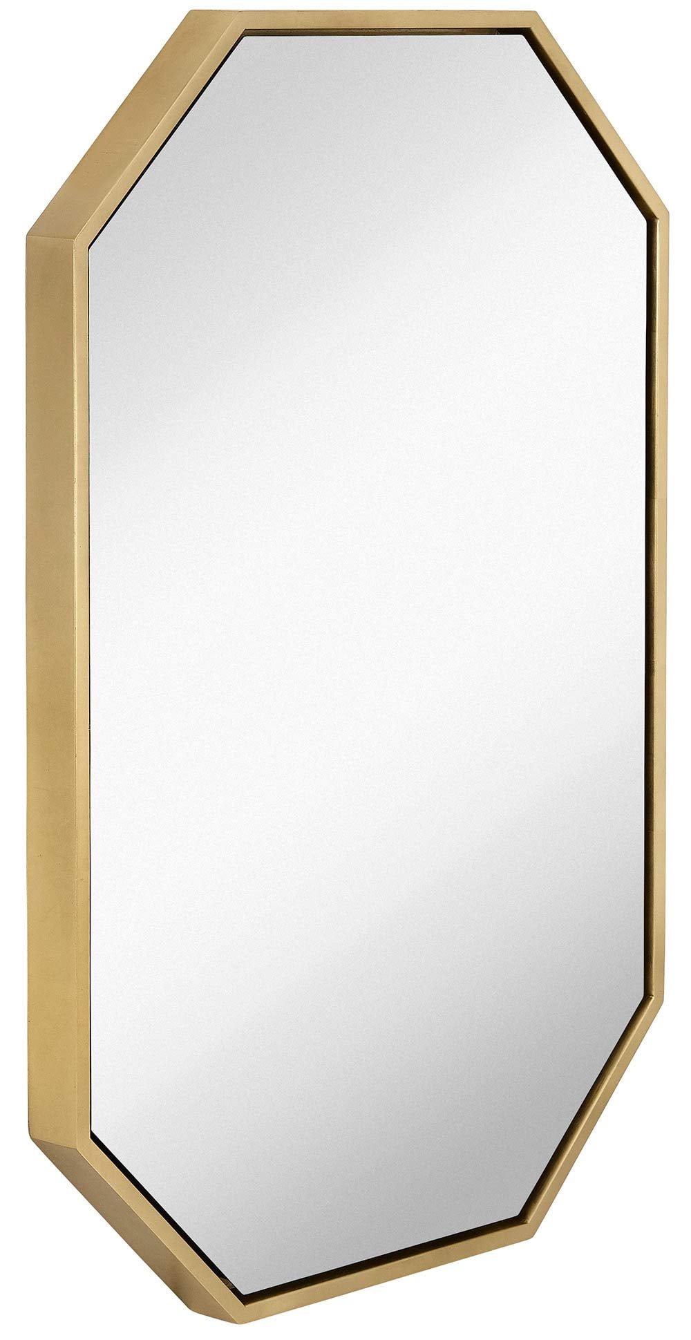 Hamilton Hills Large Modern Gold Leaf Frame Octagon Wall Mirror for ...
