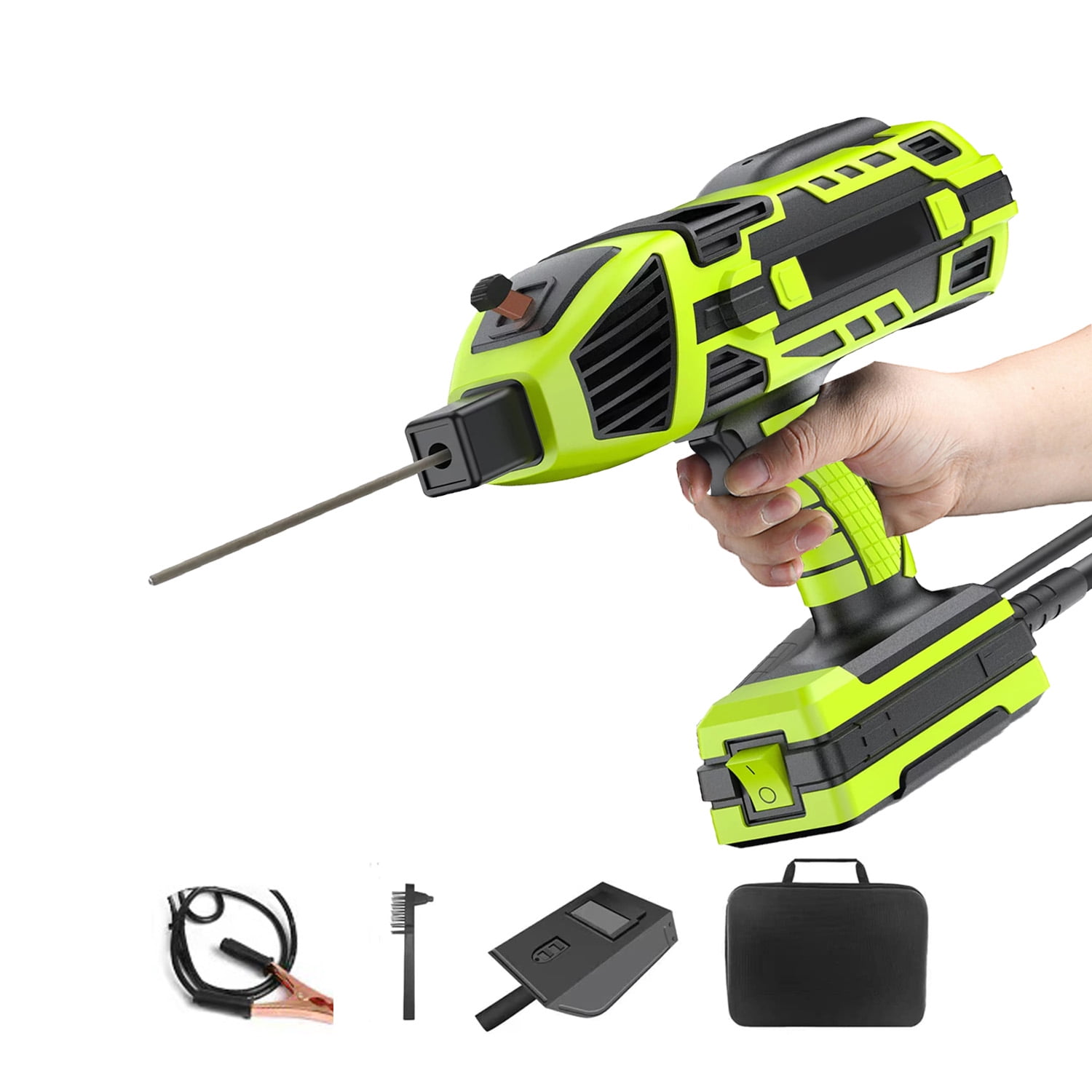 "HAMLAT Handheld Arc Welder, Adjustable Current, IGBT Inverter Tech, for 1/16""-5/32"" Rod ...