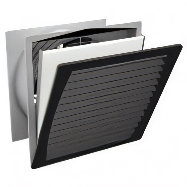 HAMMOND PF67000T3RBK, AC Fans 560 CFM Filter Fan Type 3R 115V - Black ...