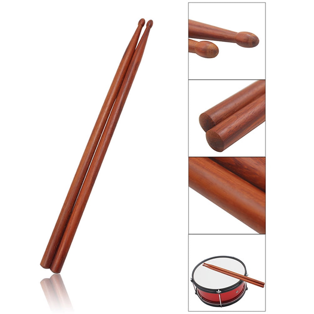 HAMPPLIES 1 Pair Air Kiln Dried Drum Stick for Musicians Brown Round ...