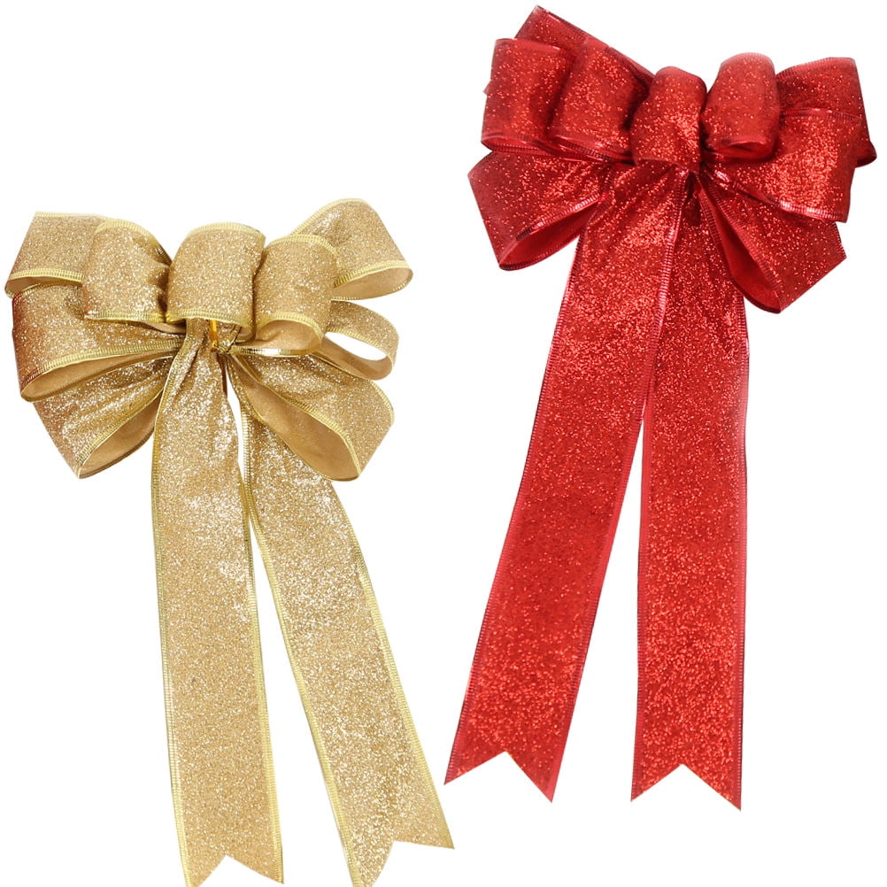 HAMPPLIES 1 Pair Small Red Bows for Crafts and DIY Projects in Simple ...