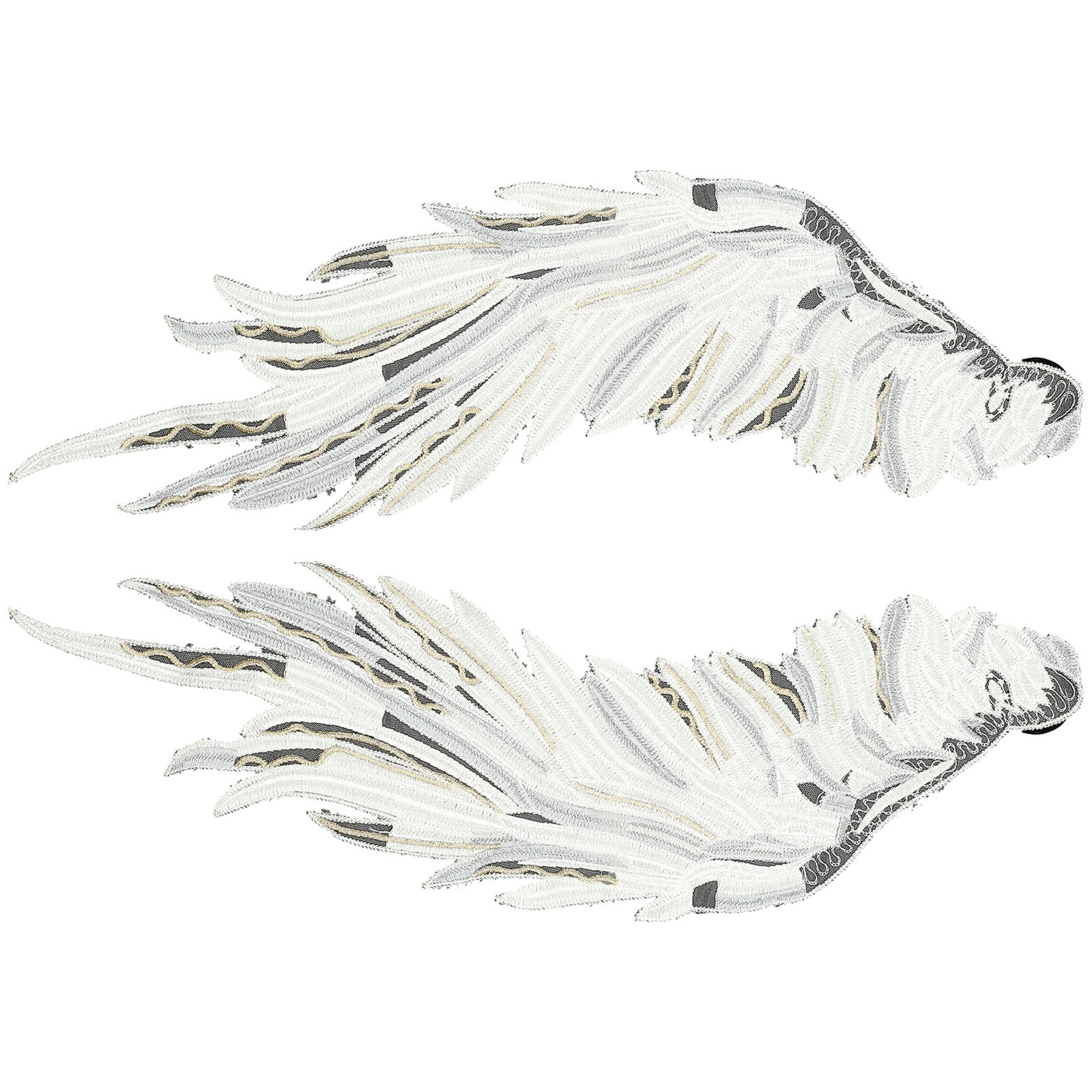 HAMPPLIES 1 Pair Wing Design Patch Embroidered Angel Wings for Clothes ...