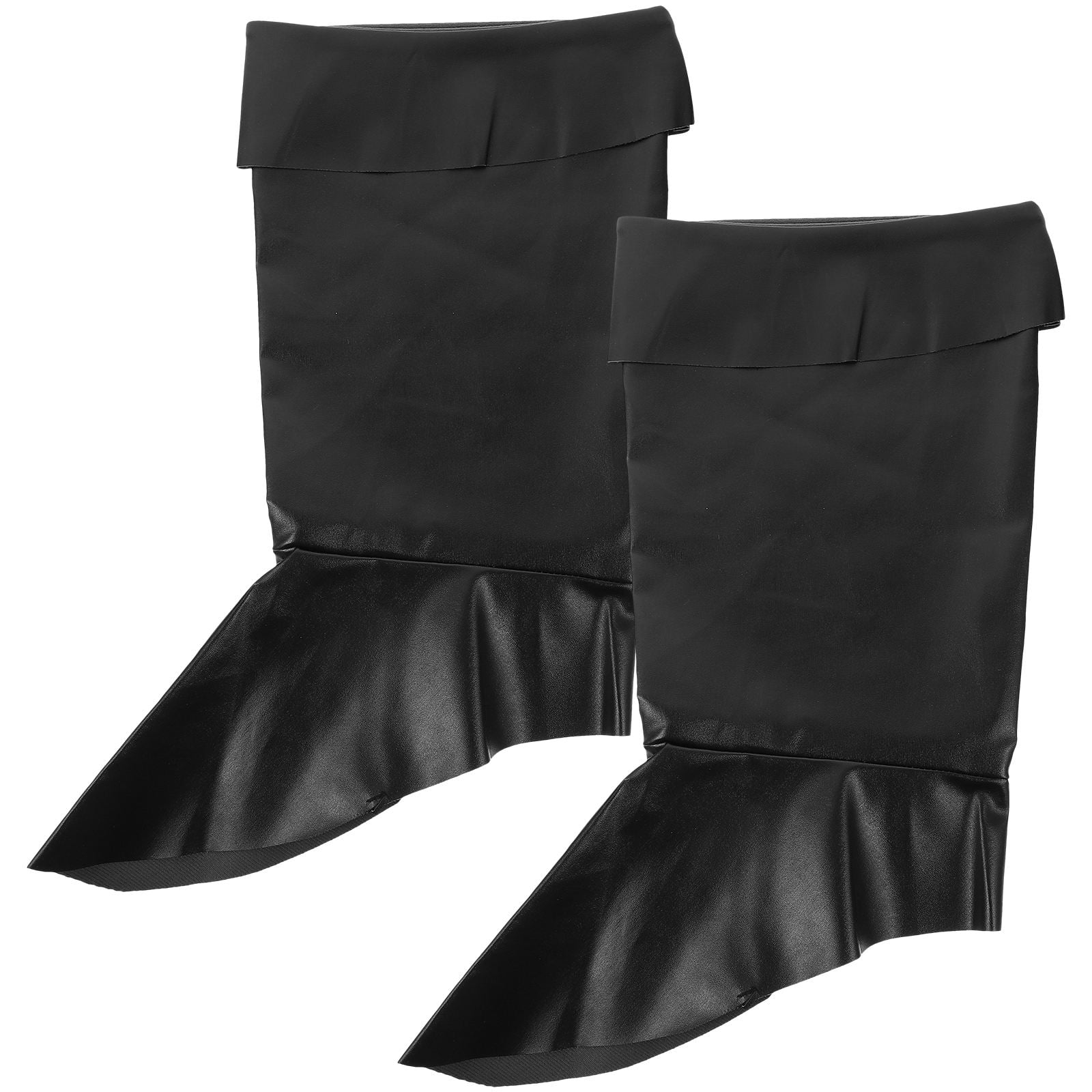 HAMPPLIES 1 Pair of Black Pu Leather Boot Cover for Teens' Recreational ...