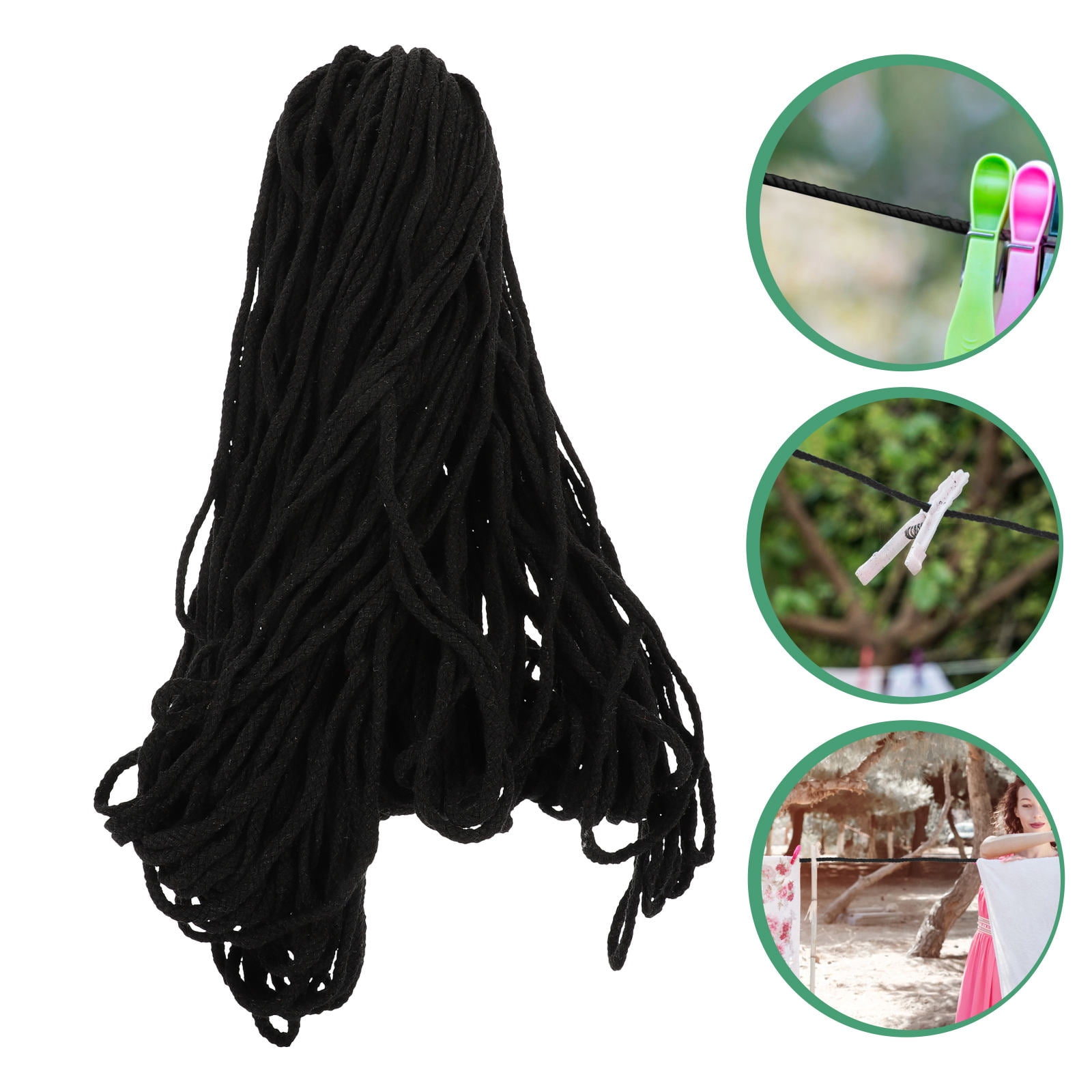 HAMPPLIES 1 Roll Clothesline Rope for DIY Projects and 5mm Diameter ...