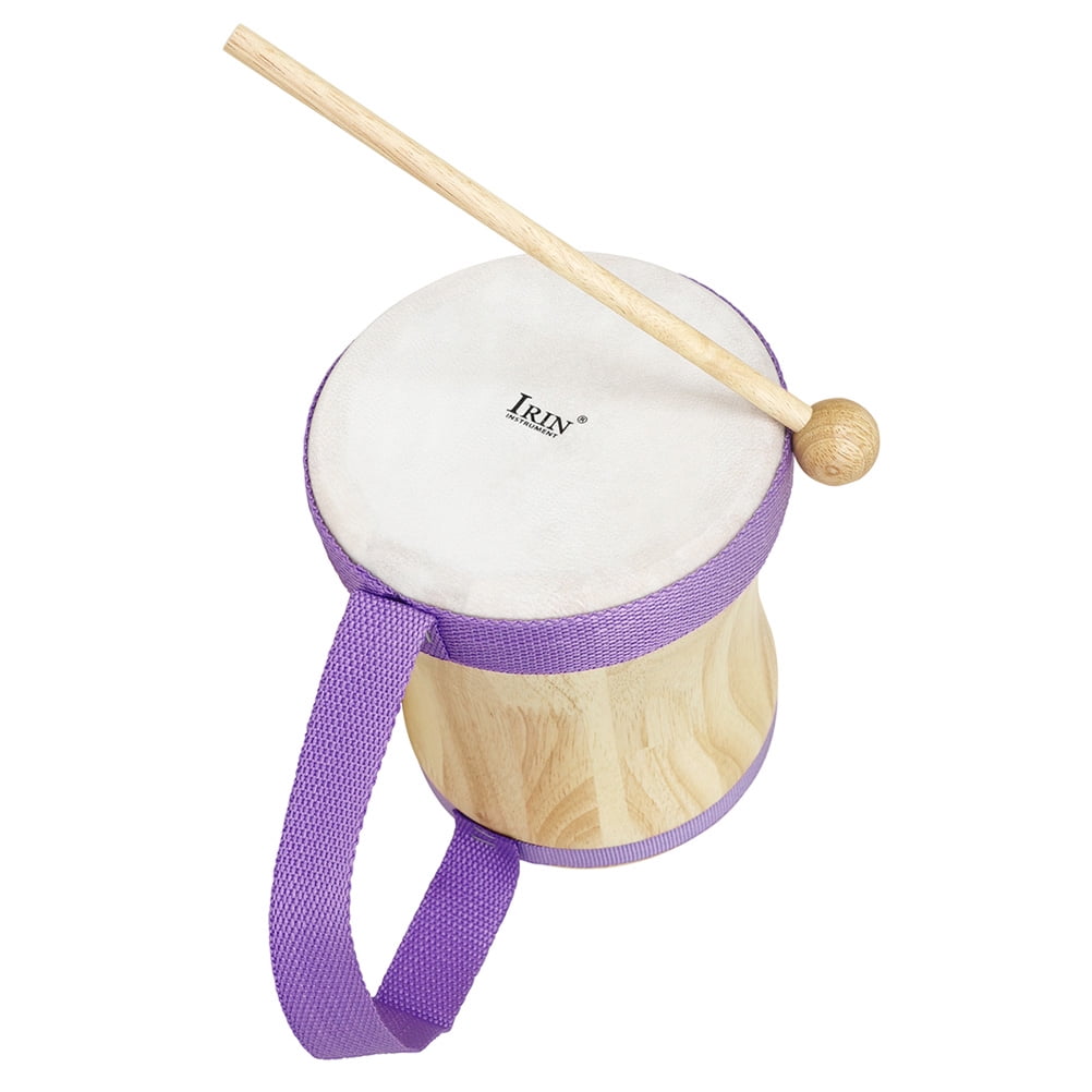 HAMPPLIES Childrens Hand Drums Musical Instruments Purple Sheepskin 1 ...