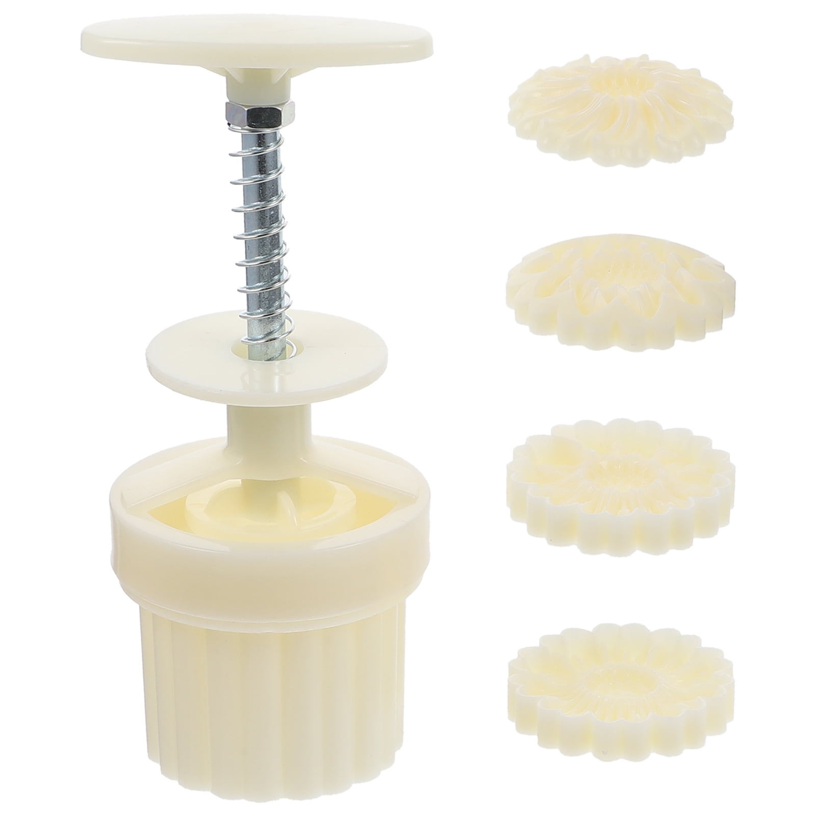 HAMPPLIES 1 Set Cake Moulds For Baking Beige Flower Design Abs Iron For ...