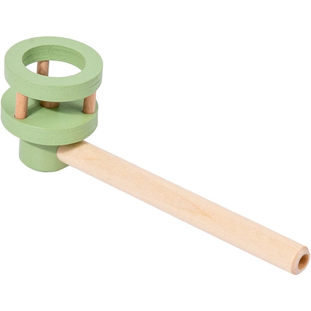 HAMPPLIES 1 Set Floating Blow Pipe Toy for Balance Toy Wooden Green ...