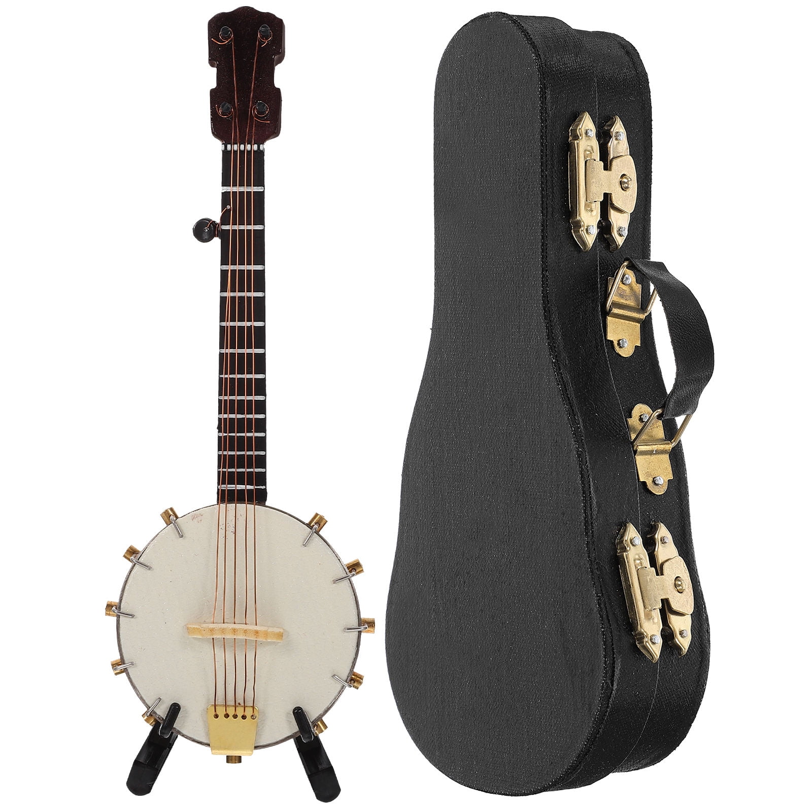 HAMPPLIES 1 Set Mini Banjo Model Miniature Banjo for Children Practice ...