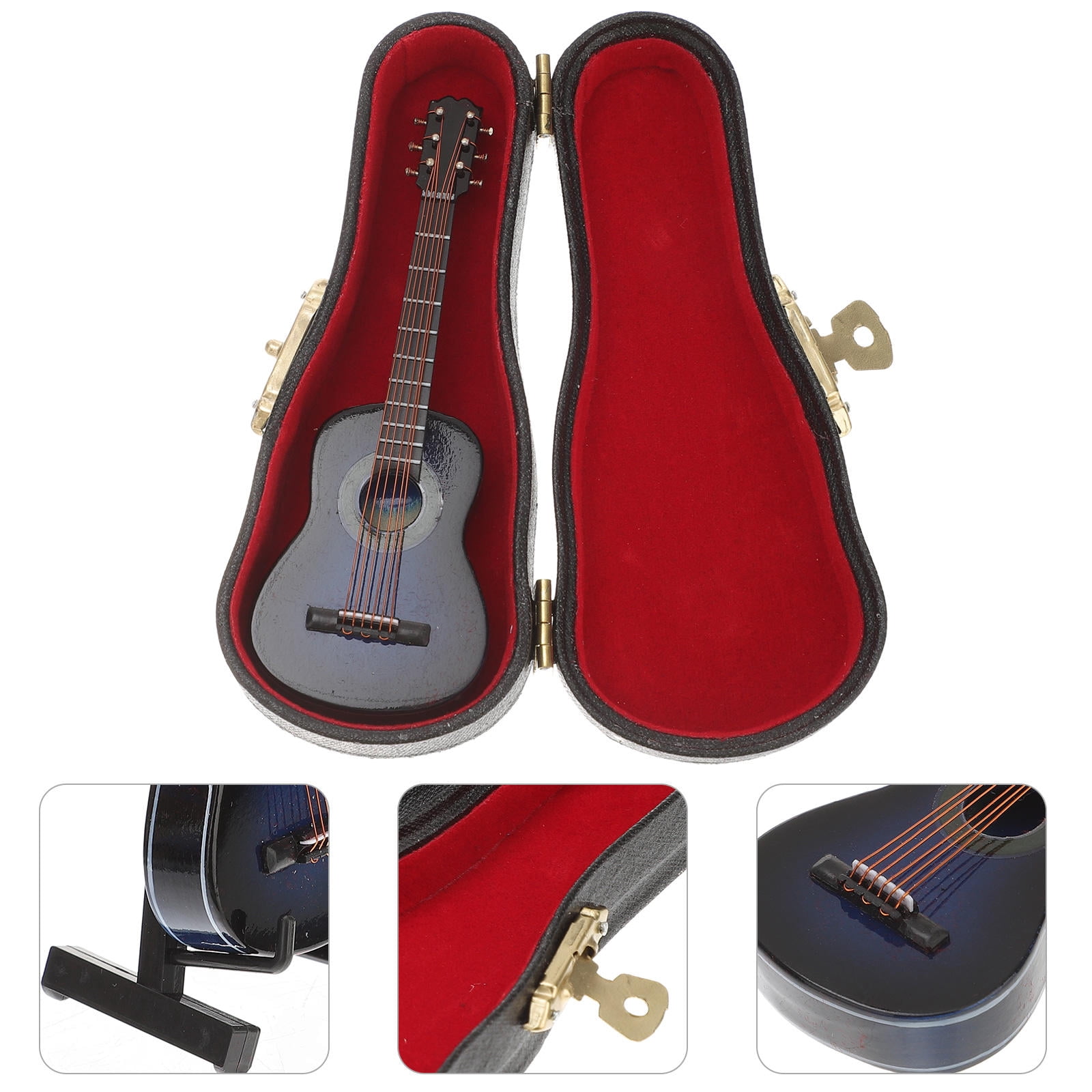 HAMPPLIES 1 Set Mini Guitar Model Miniature For Home Decoration In An ...