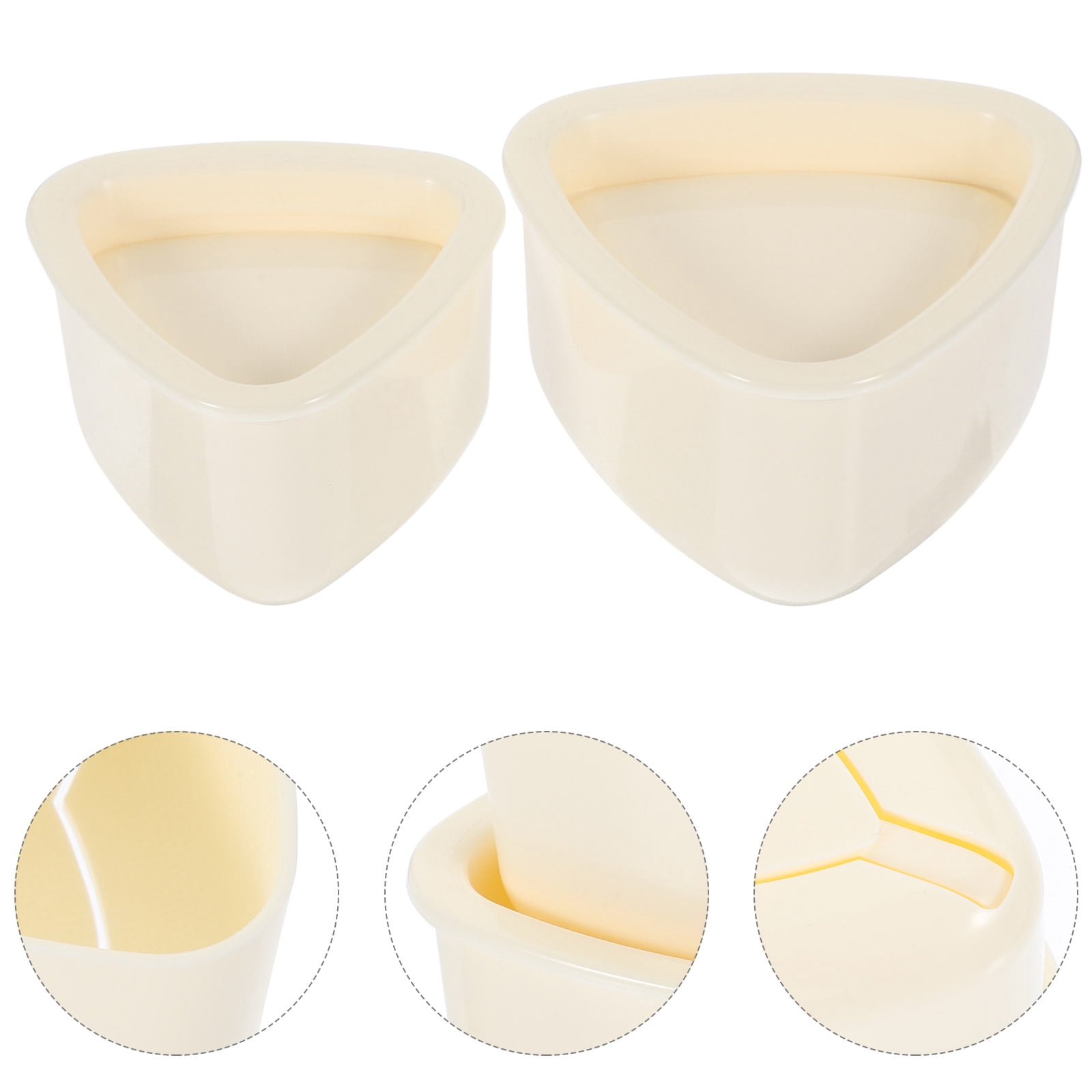 HAMPPLIES Rice Ball Maker Mold Onigiri Molds Beige PP 2Pcs for Home Use ...