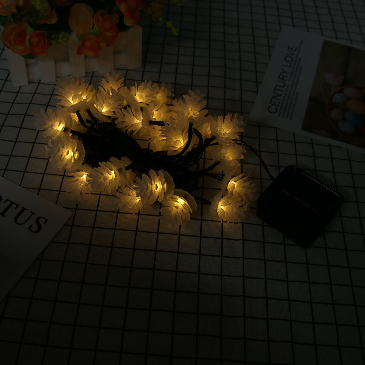 HAMPPLIES 1 Set Pine Cone Led Lights for Christmas and Birthday ...