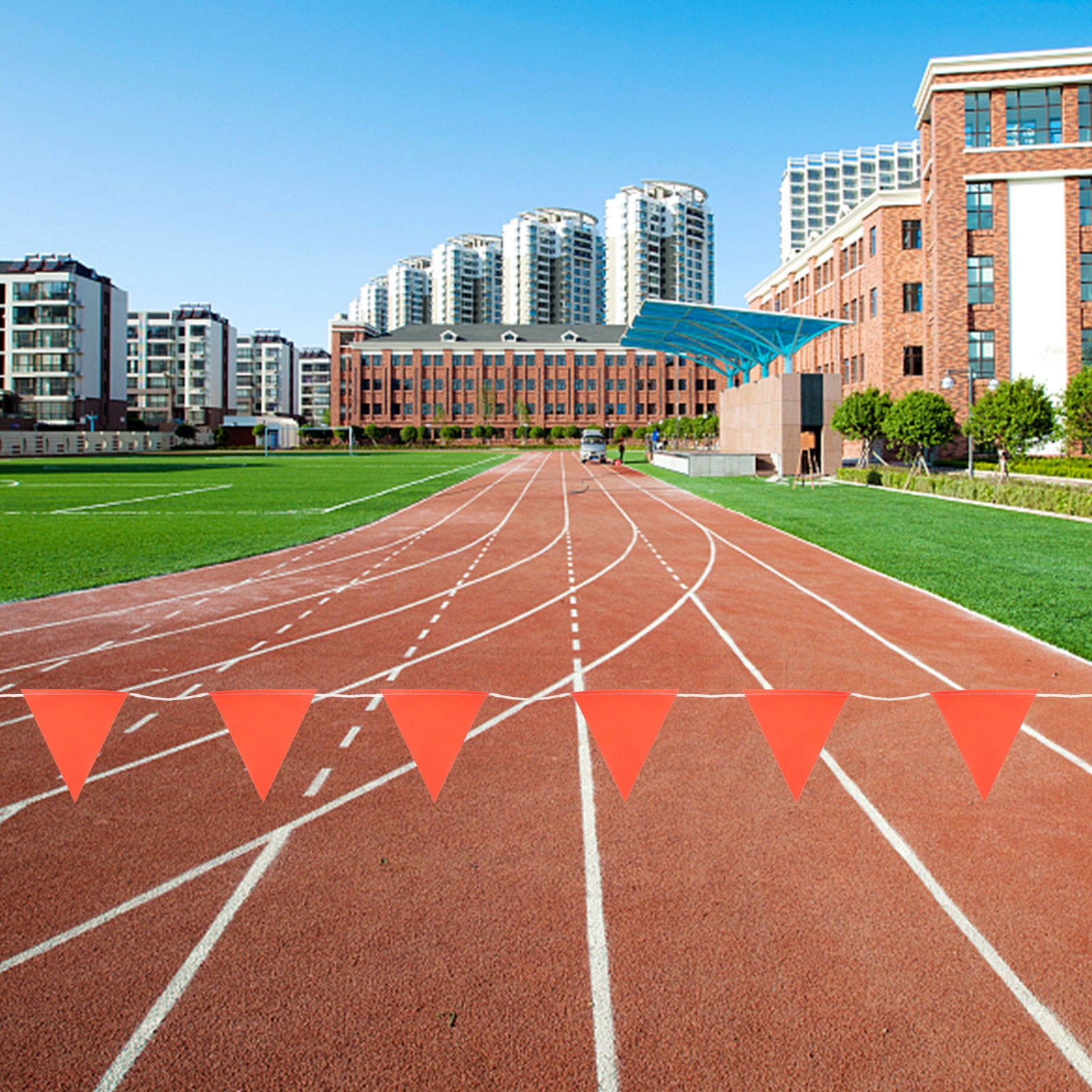 HAMPPLIES 1 String Warning Flag Reflective for Construction Site Strong ...