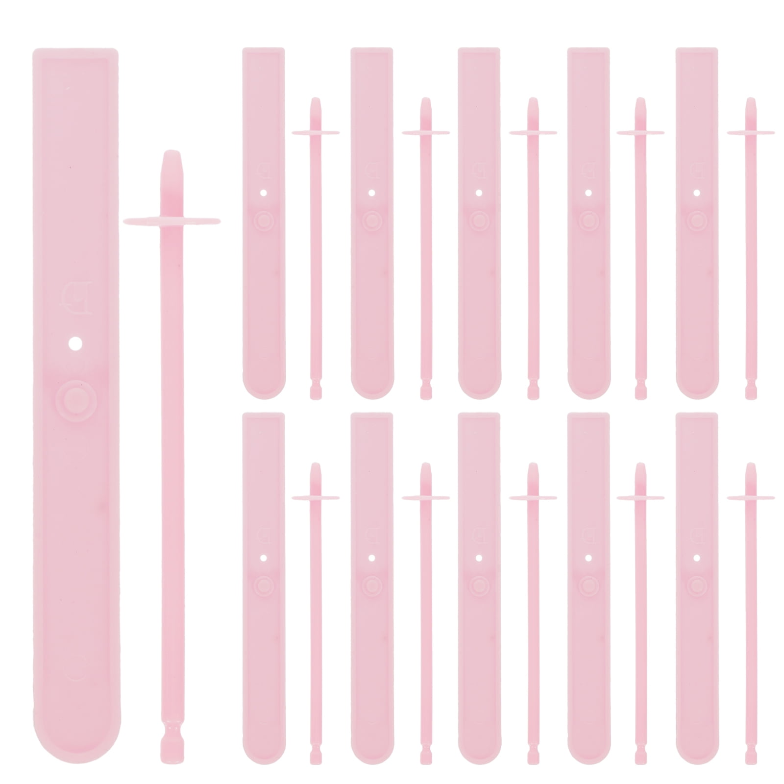 HAMPPLIES 10 Sets Skiing Board Prop Pink Plastic Mini Skiing Board for ...