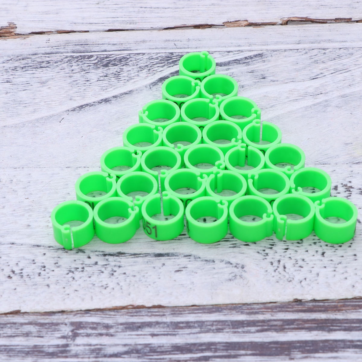 HAMPPLIES 100 Pcs Safe for Birds Parrot Leg Rings for Identification ...