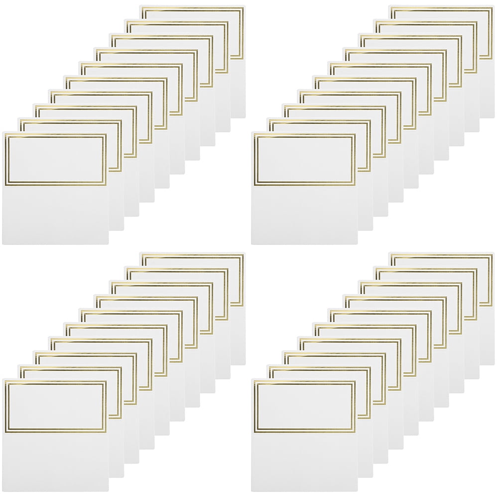 HAMPPLIES 100Pcs Banquet Place Cards for Seating Arrangement Display ...