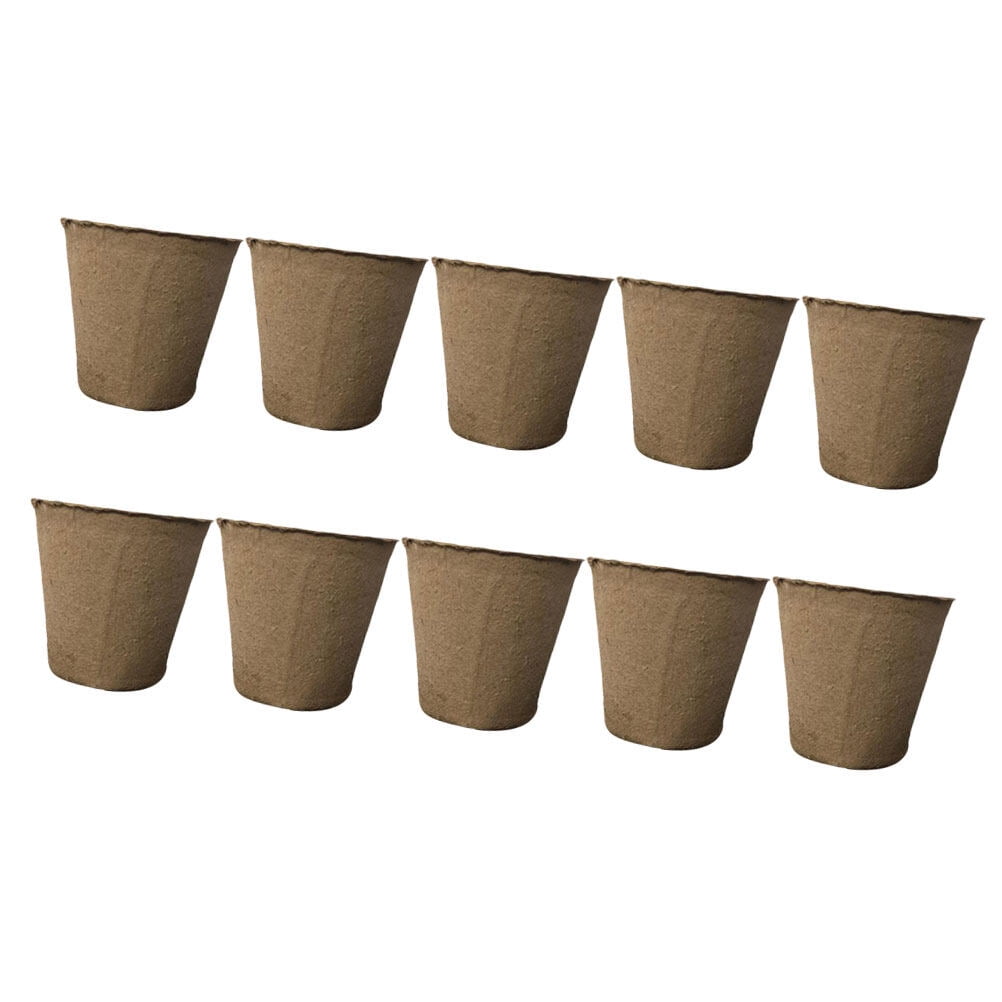HAMPPLIES 10Pack Pulp Pots for Root Growth Encouragement 6x6x6in ...