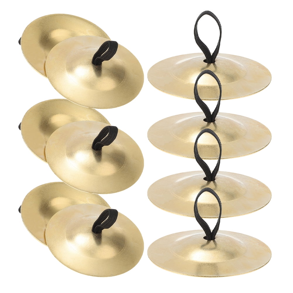 HAMPPLIES Wedding Cymbal Golden Copper 10Pcs Belly Dancing - Walmart.com