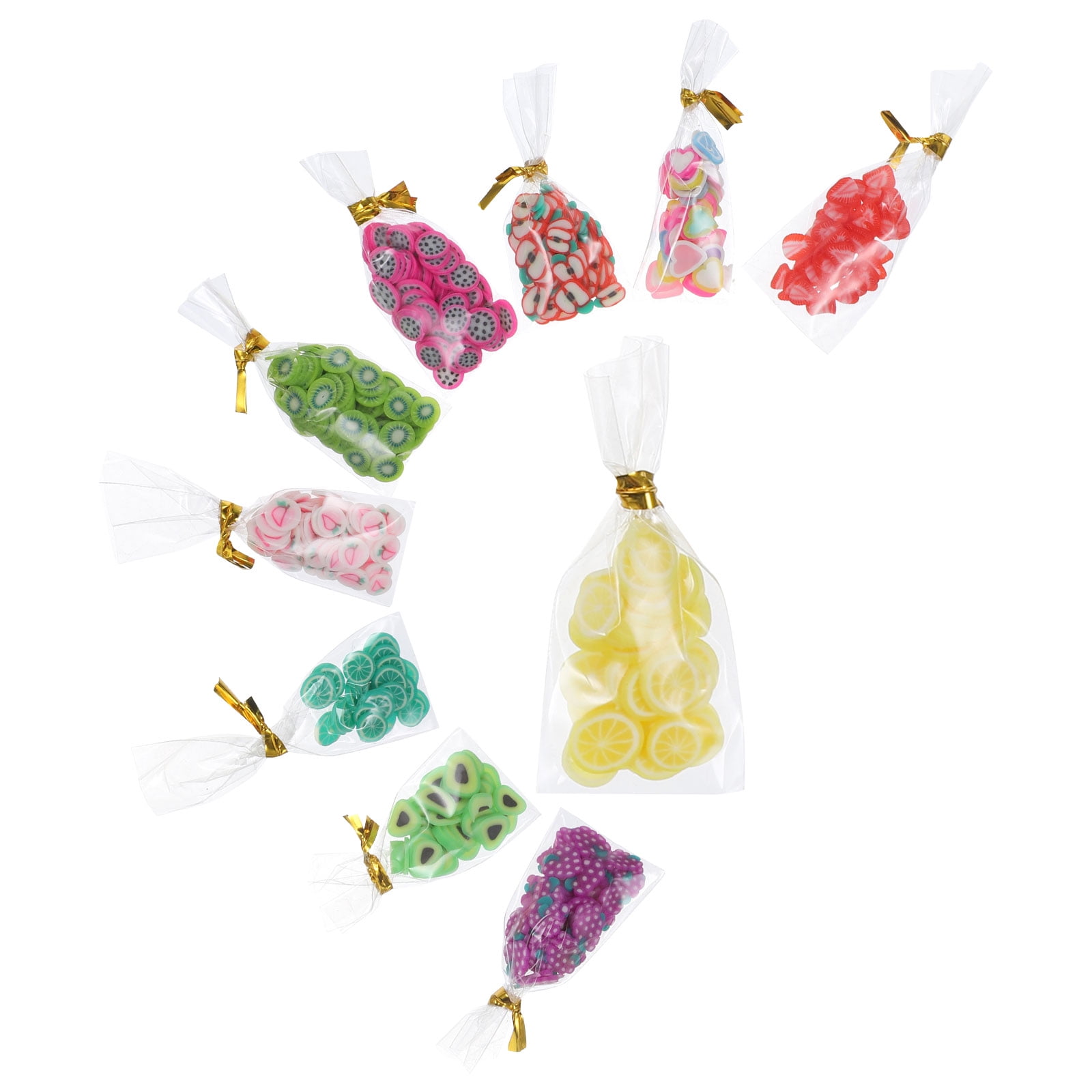 HAMPPLIES 10Pcs Mini Play Food Assorted Color Square Rubber Photo Prop ...