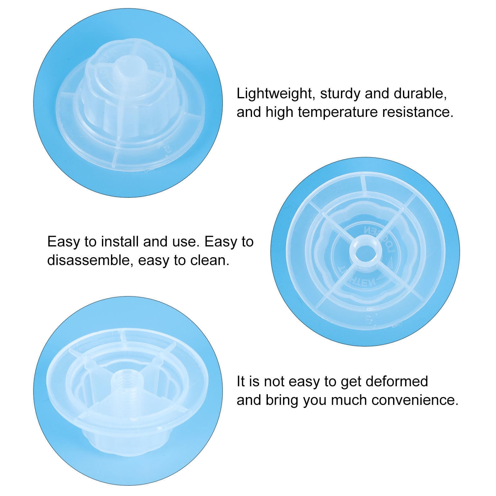 HAMPPLIES 10Pcs Round White Plastic Fixing Nuts for Electric Fan ...