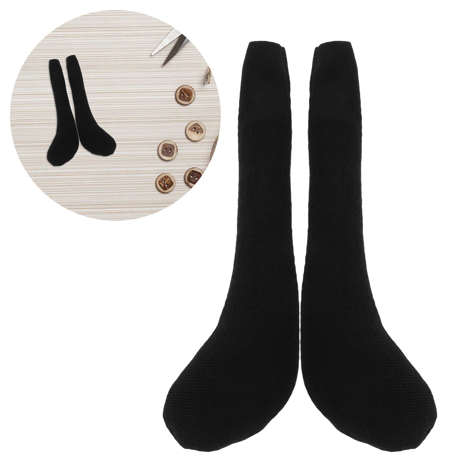 HAMPPLIES 10Set Plush Doll Feet for Black Doll and DIY Enthusiasts in ...