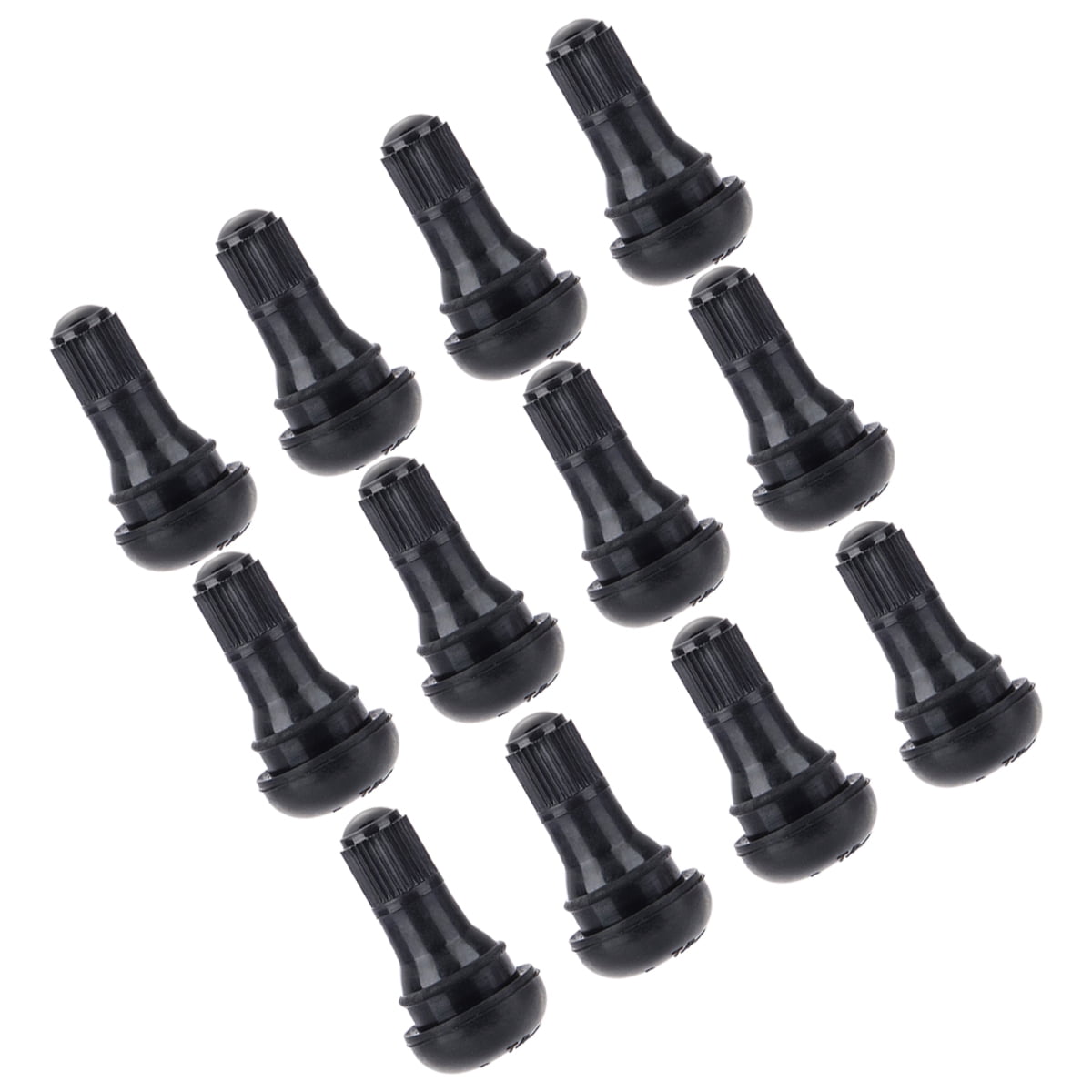 HAMPPLIES 12 Pcs TR-412 Black Rubber Snap-In Valve Stems for Tire ...