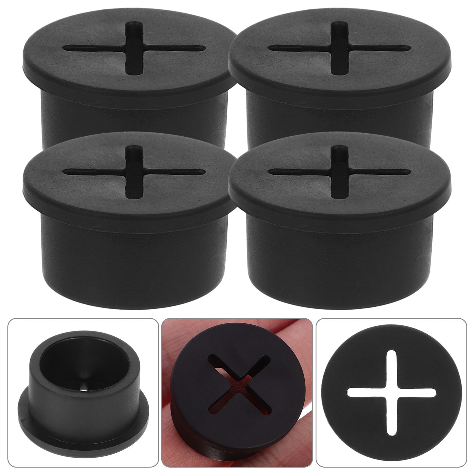 HAMPPLIES 12Pcs Rubber Grommets for Cables Wire Protection Round Hole ...