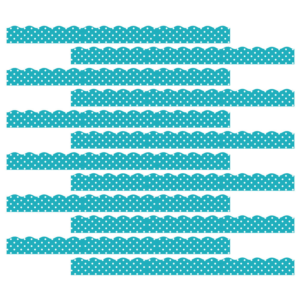 HAMPPLIES Bulletin Board Borders for Classroom Use Sky-Blue PVC 12Pcs ...