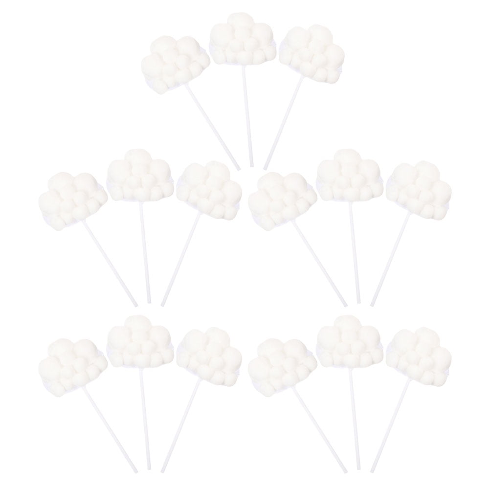 HAMPPLIES 15Pcs Cloud Cake Toppers White Paper for Birthday and Wedding ...