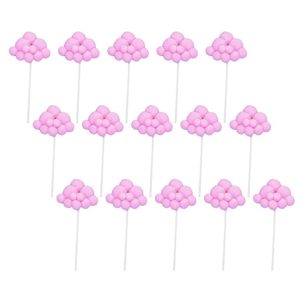 HAMPPLIES 15Pcs Pink Toppers for Birthday and Wedding Cake Accessories ...