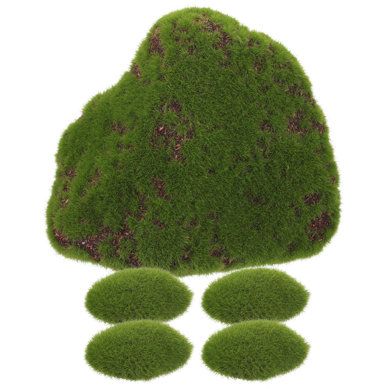 HAMPPLIES 1Pack Artificial Moss Stone Rock Shape for Garden and Mini ...