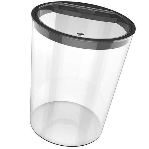 HAMPPLIES 1Pack Clear Plastic Trash Can for Bathroom and Bedroom ...