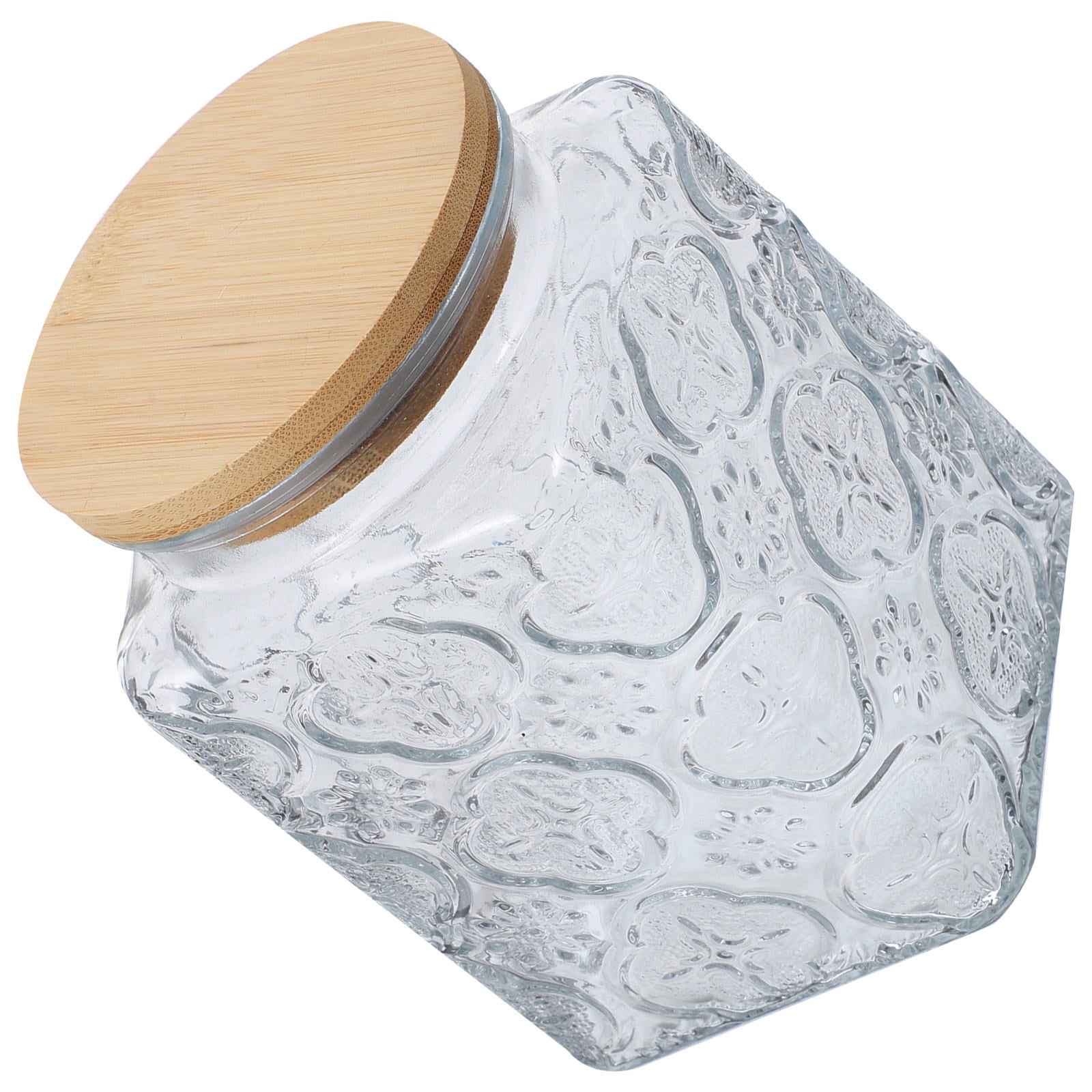 HAMPPLIES 1Pack Coffee Nuts Canister Airtight Glass Canister 14X9X8.5CM ...