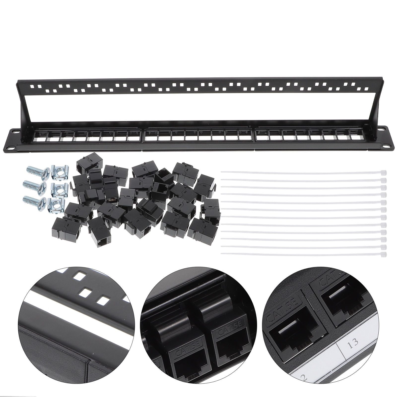 HAMPPLIES 1Pack Ethernet Punch Panel for Integrated Wiring in Machine ...