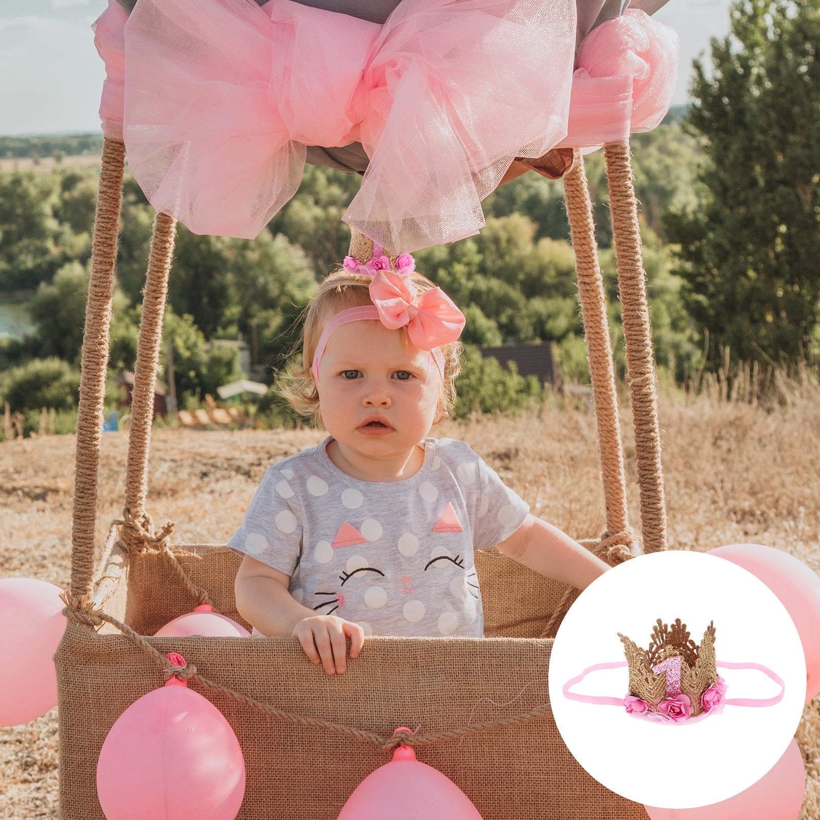 HAMPPLIES Childrens Birthday Hats Felt Decorative Item 1Pcs 2.8X2.8X2 ...