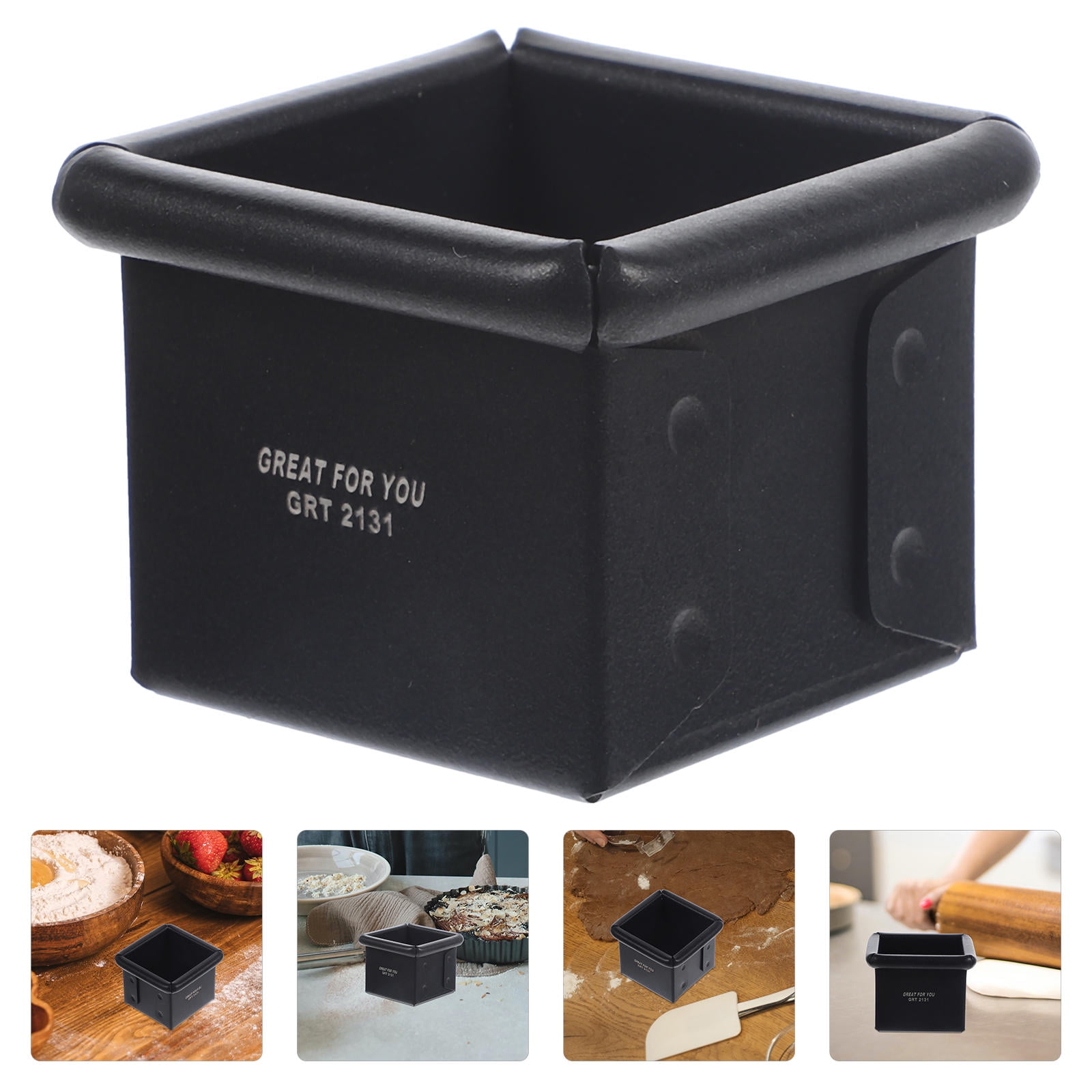 HAMPPLIES 1Pack Mini Toast Bread Mold Square Nonstick Coating For ...