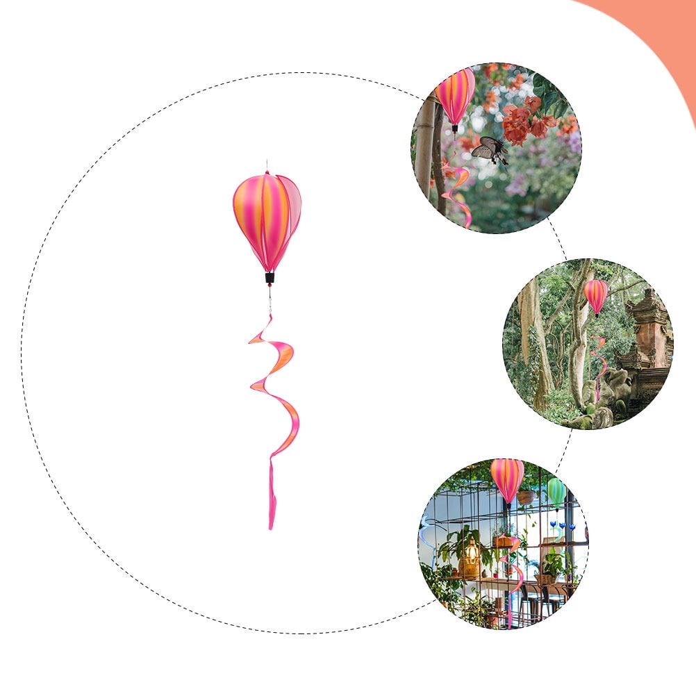 HAMPPLIES 1Pack Outdoor Decor Hot Air Balloon Pink PVC Cloth For ...