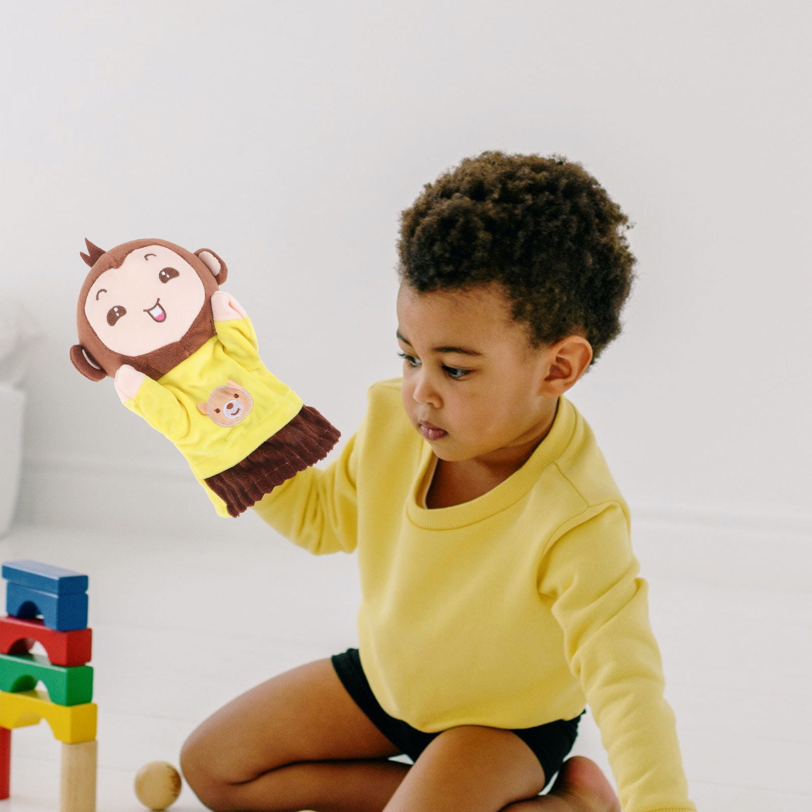 HAMPPLIES 1Pack Plush Animal Hand Puppets For Kids Aged 2 To 6 ...