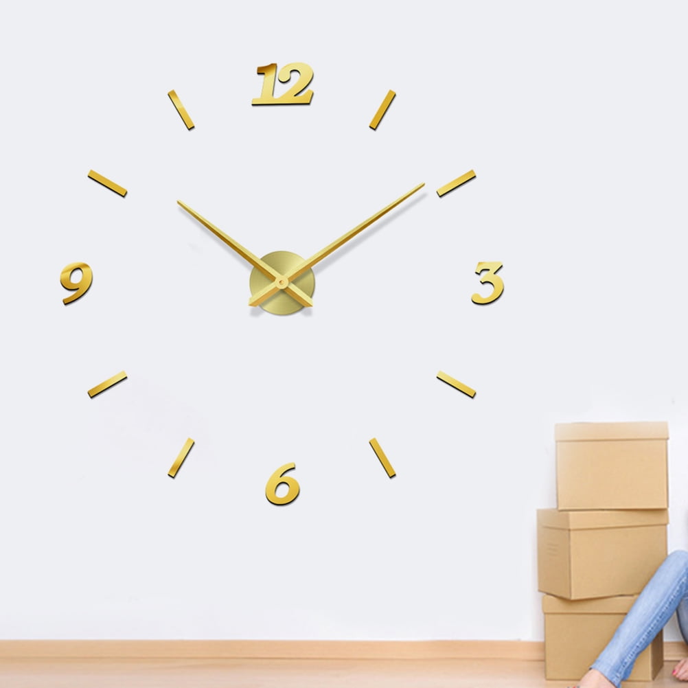 HAMPPLIES 1Pack Rectangular Wall Clock for Living Room and Bedroom 11 ...