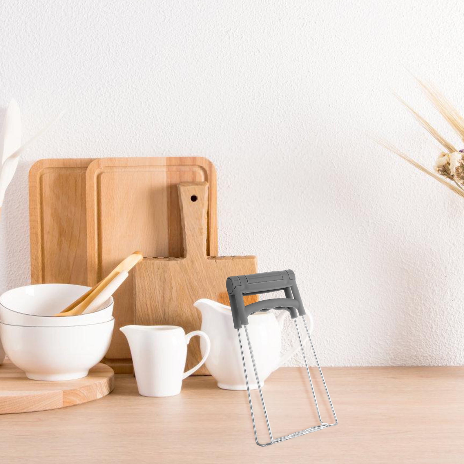 HAMPPLIES 1Pack Stainless Steel Hot Dish Plate Gripper Grey for Kitchen ...