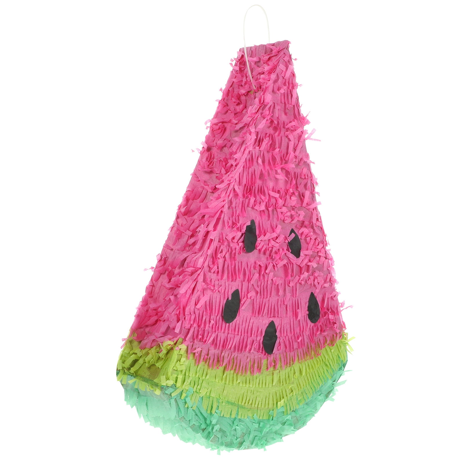 HAMPPLIES 1Pack Watermelon Pinata for Hanging Birthday Decoration 50X30X9CM Paper Craft in Multi ...