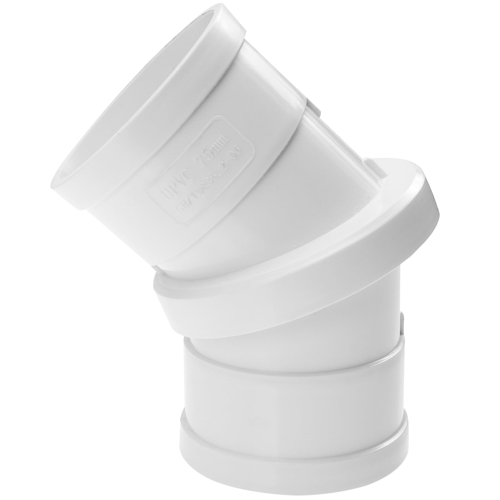 HAMPPLIES PVC Pipe Fittings Adjustable Angle Pipe Connector White 1Set ...