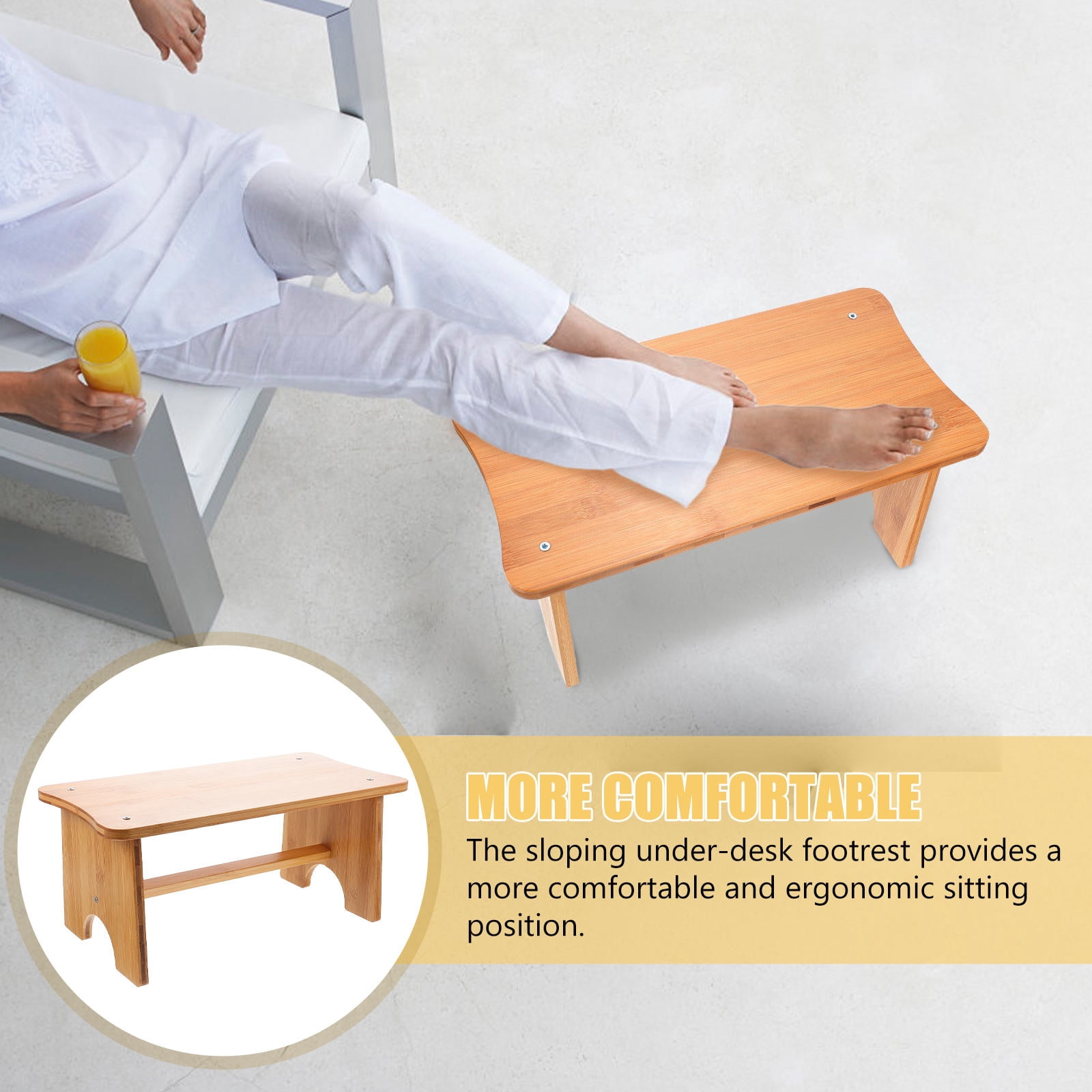 HAMPPLIES Small Footstool Kitchen Step Stool For Adults Synthetic ...
